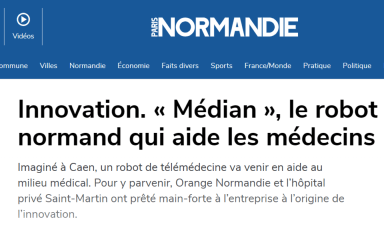 “Médian”, le robot normand qui aide les médecins - Conscience Robotics