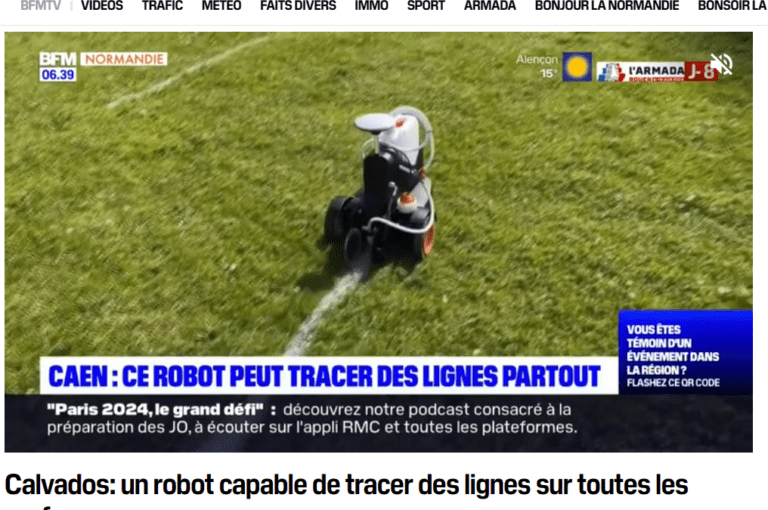 Un robot capable de tracer des lignes sur toutes les surfaces ...